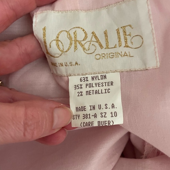 Loralie | Dresses | Vintage Loralie Pink And Silver Formal Dress | Poshmark